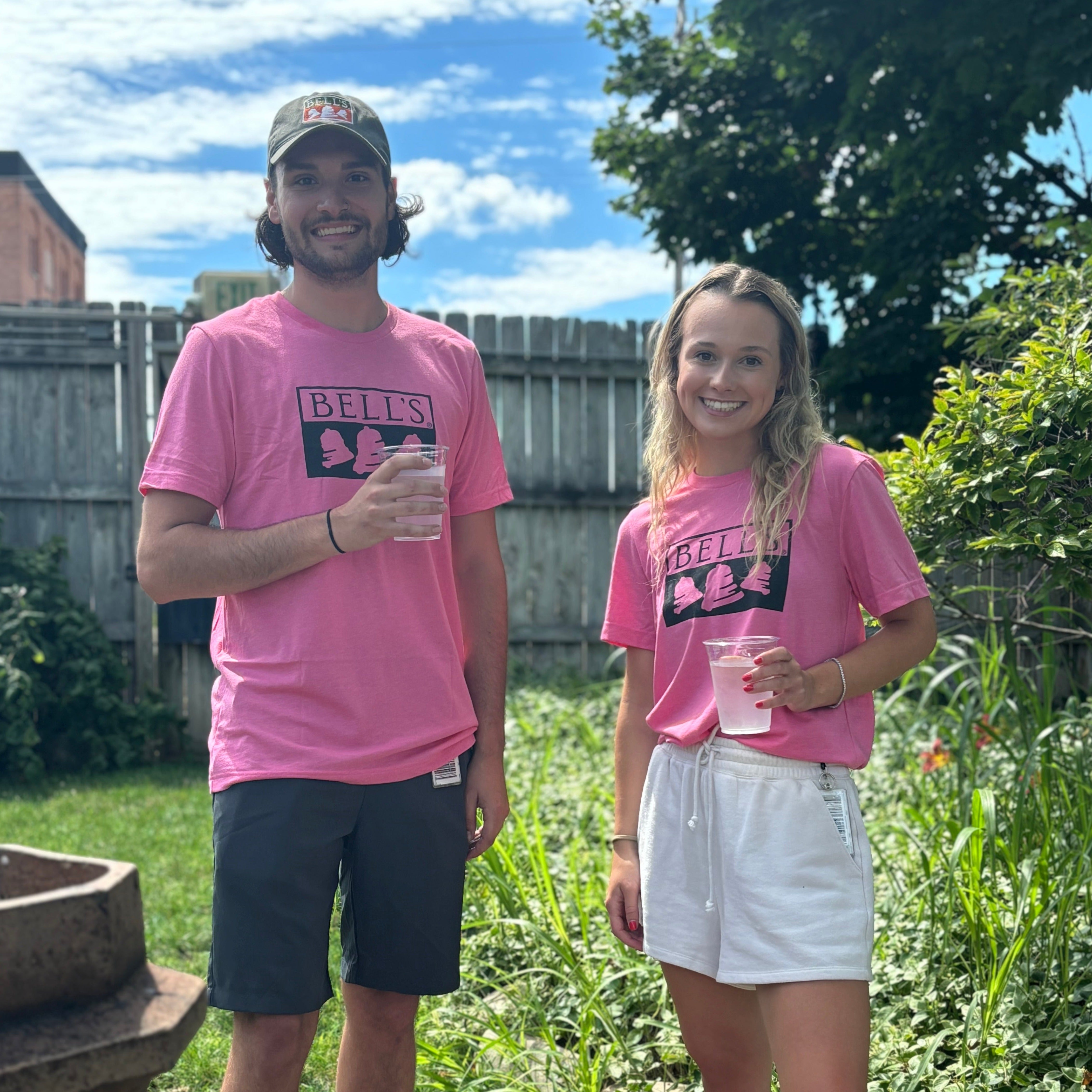 Bell's Logo Short Sleeve Tee - Pink – Bell's General Store Online
