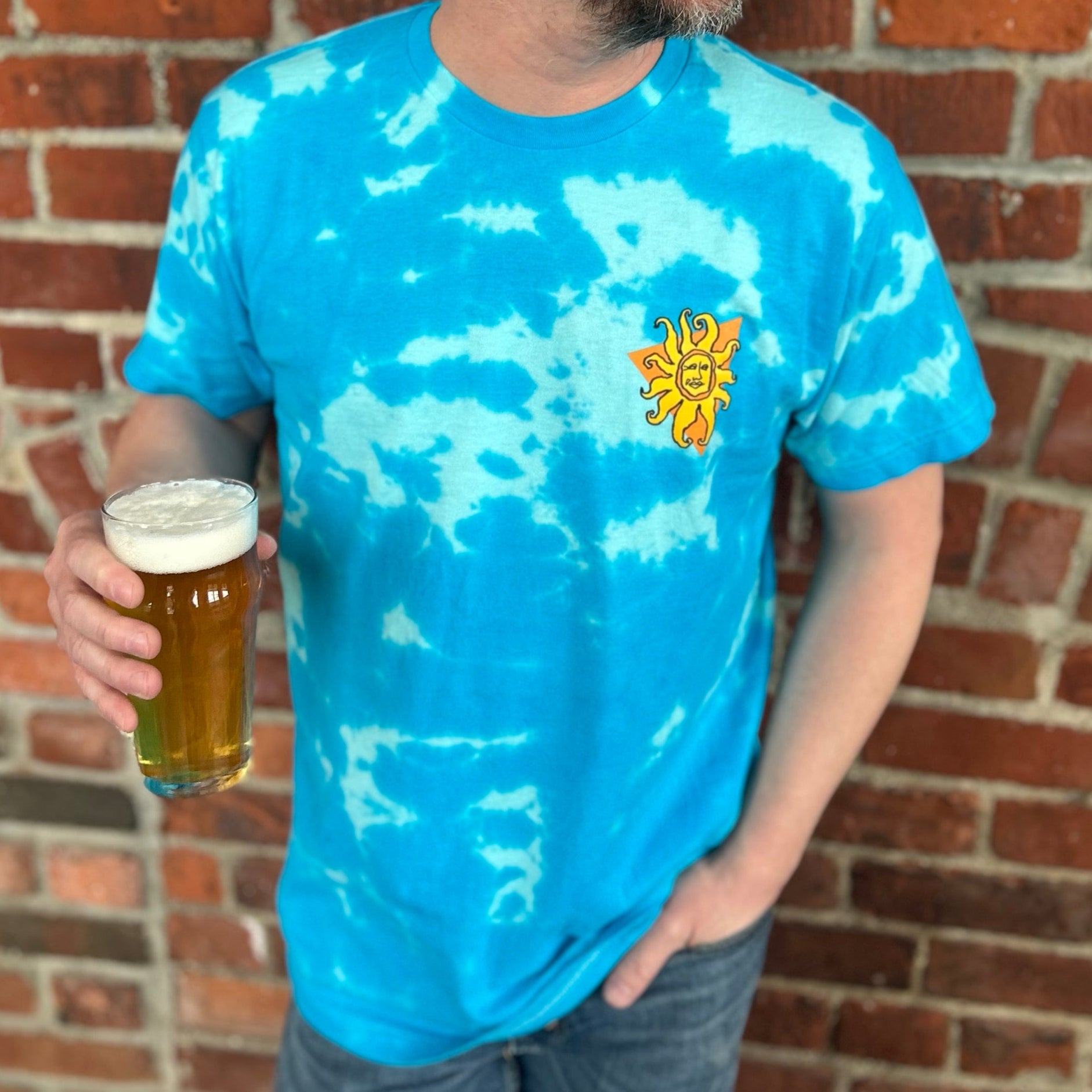 Oberon Tie-Dye Short Sleeve Tee - Sky – Bell's General Store Online