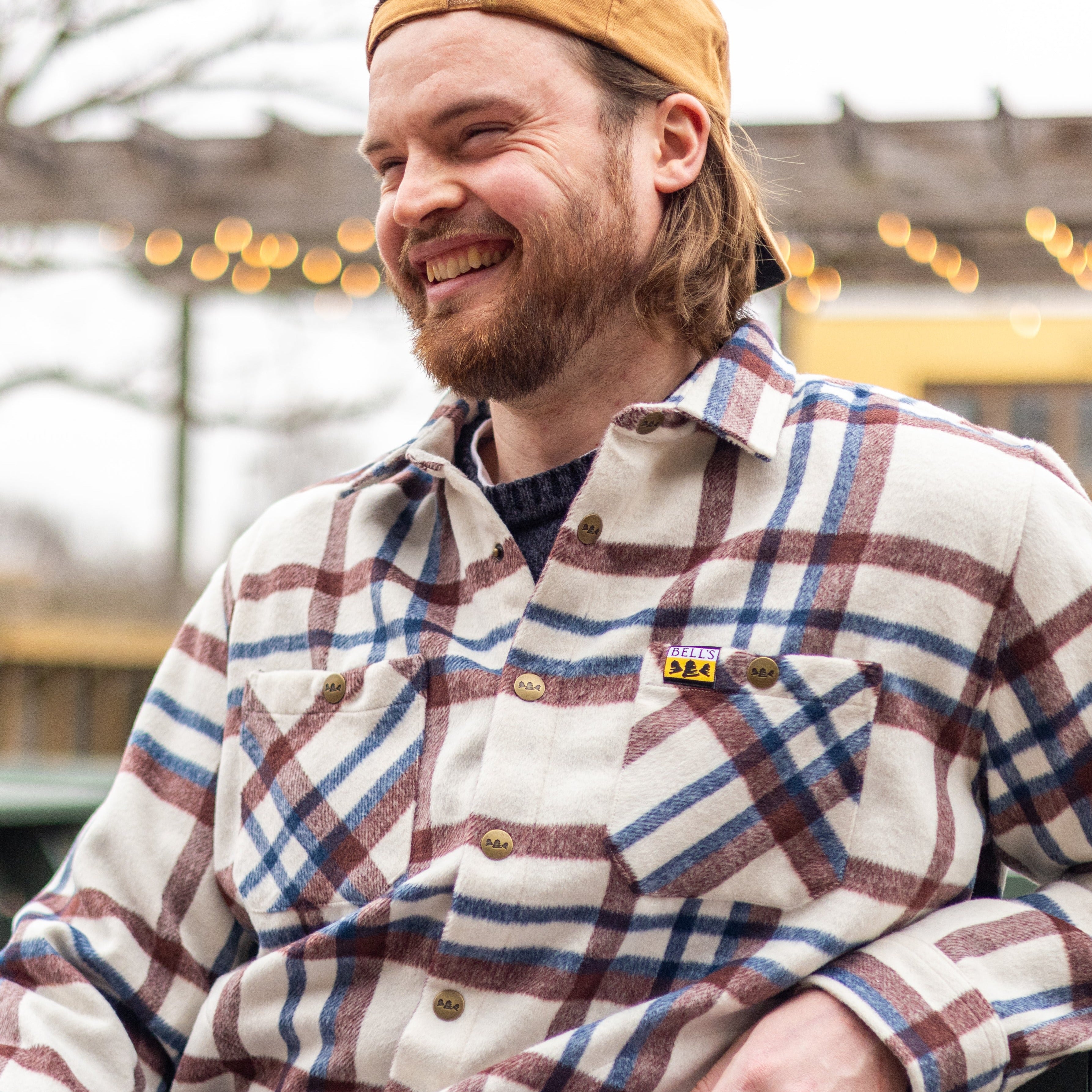 Bell's Plaid Shacket - White – Bell's General Store Online